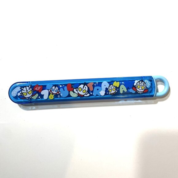 Dining | Ultraman Kids Chopsticks With Case 65 Blue Bento Utensil Set ...